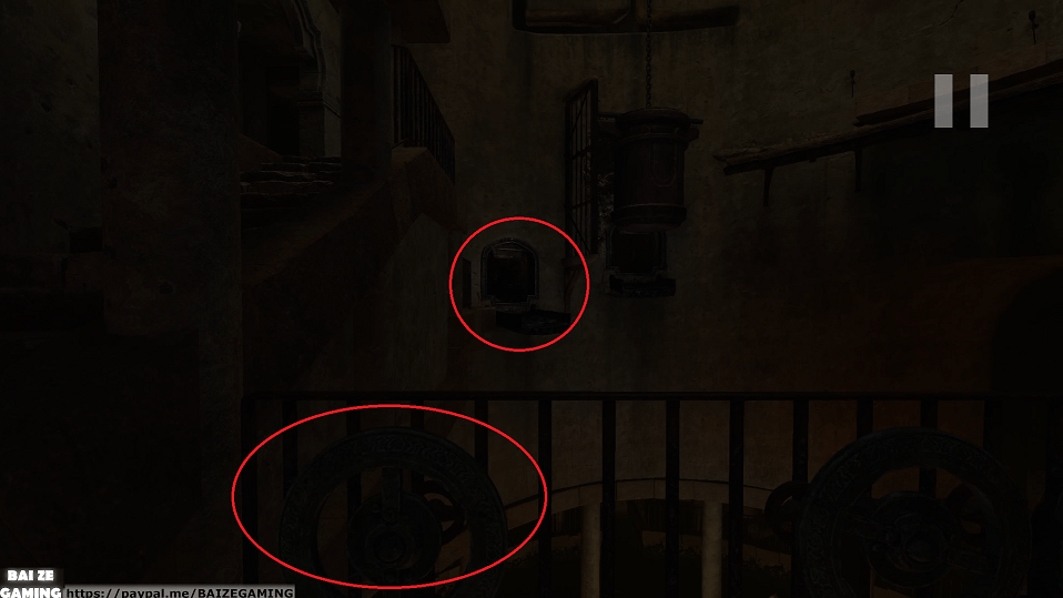 Solving the three wheel puzzle in the cistern - Amnesia: Rebirth